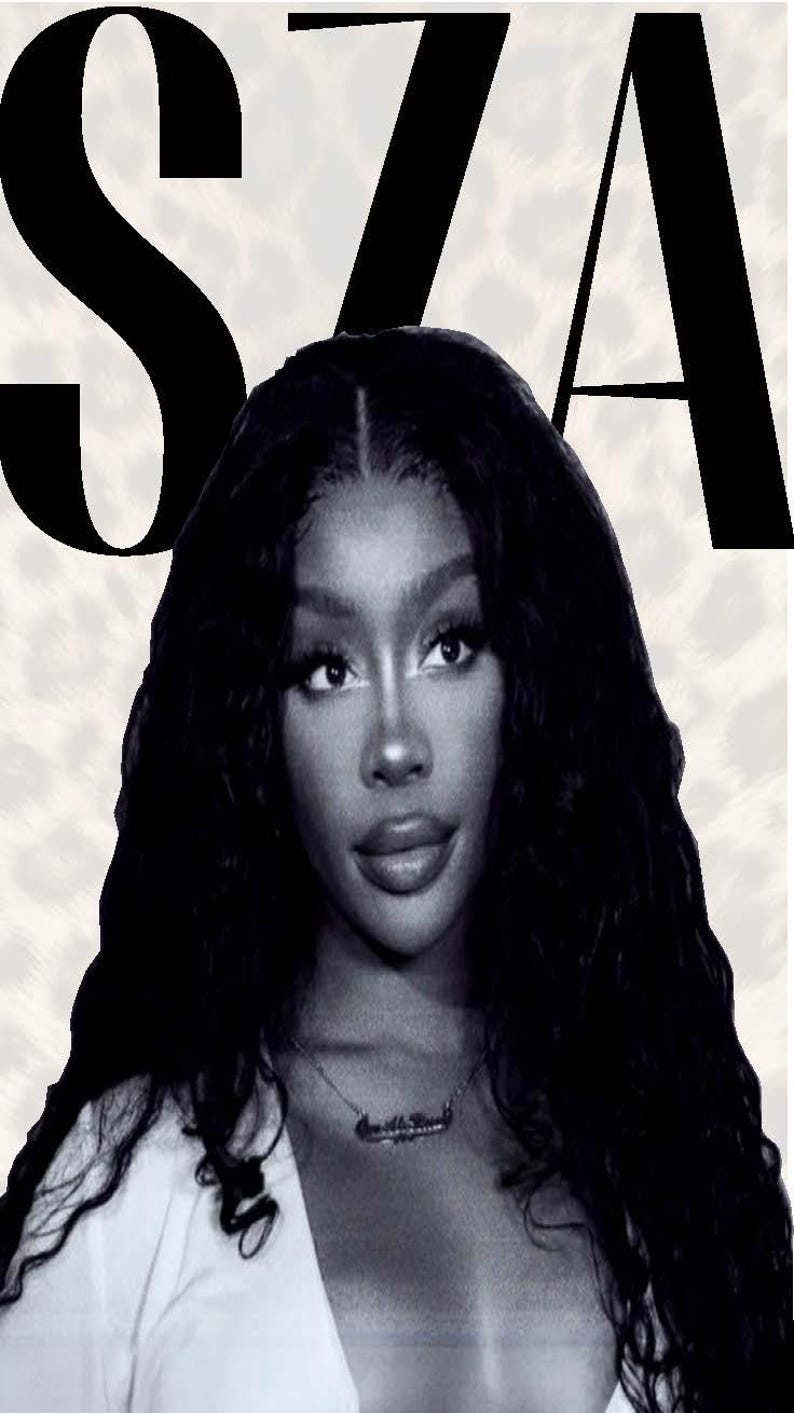 SZA Downloadable Print - Etsy