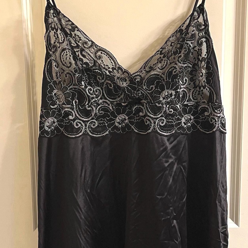 Black Lace Slip - Etsy