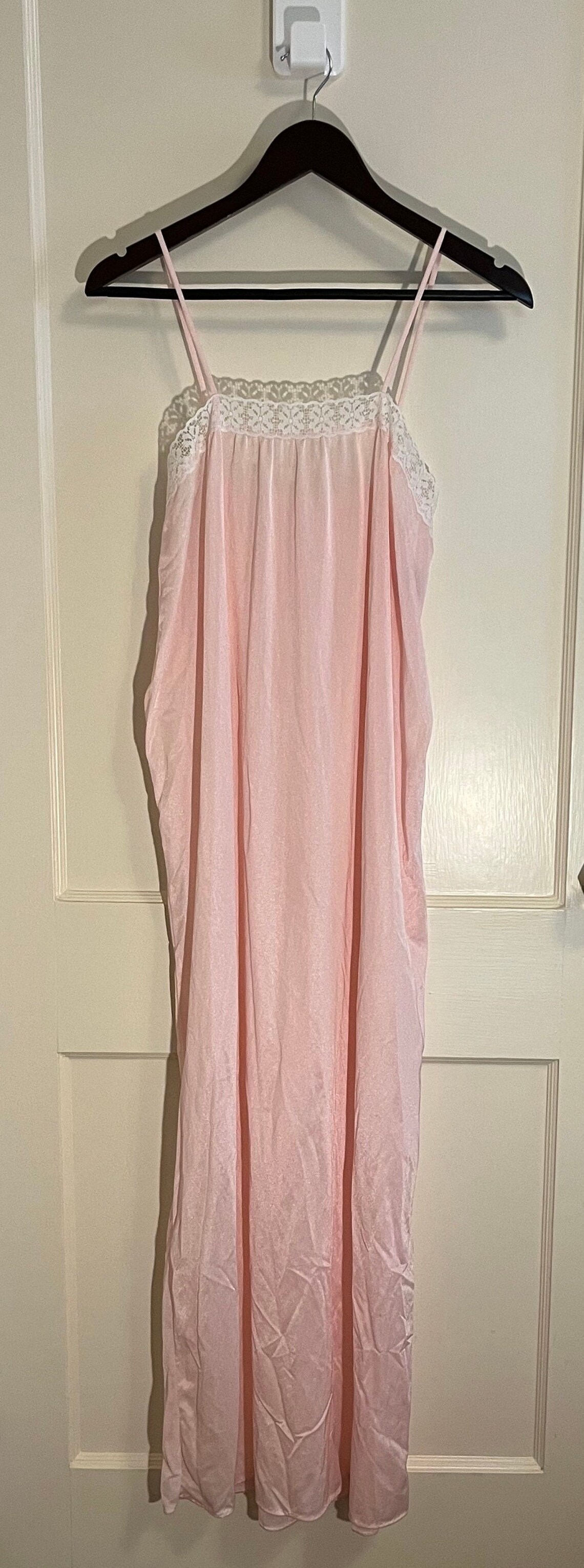Vintage Dreamy Nights by Avon Baby Pink Medium Long Slip - Etsy