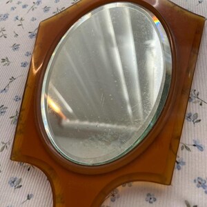 Vintage Pyralin Mayflower Pretty in Pink Handheld Mirror - Etsy
