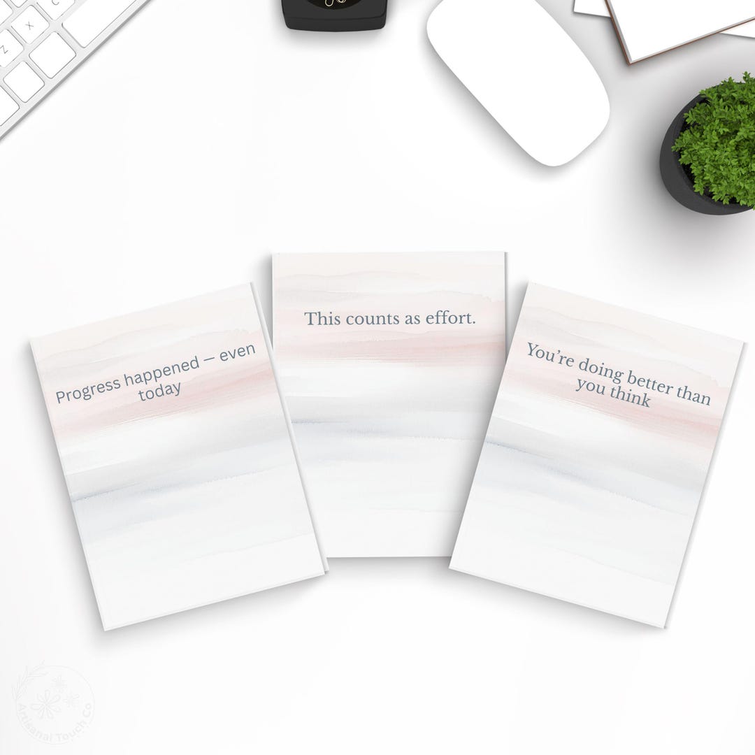 Encouragement Desk Cards | Minimal Watercolor Design (PDF Printable Set ...