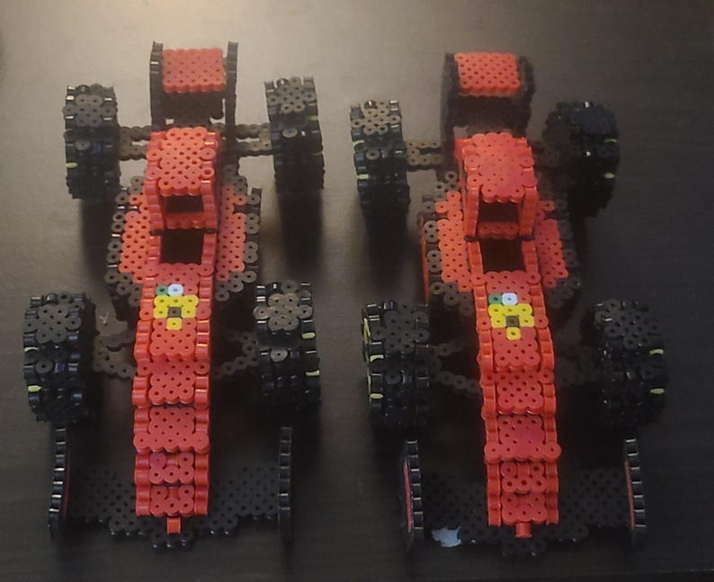 Perler Bead Handmade 3D Formula/indy Type Racecar, Sai and 2D Figurine ...