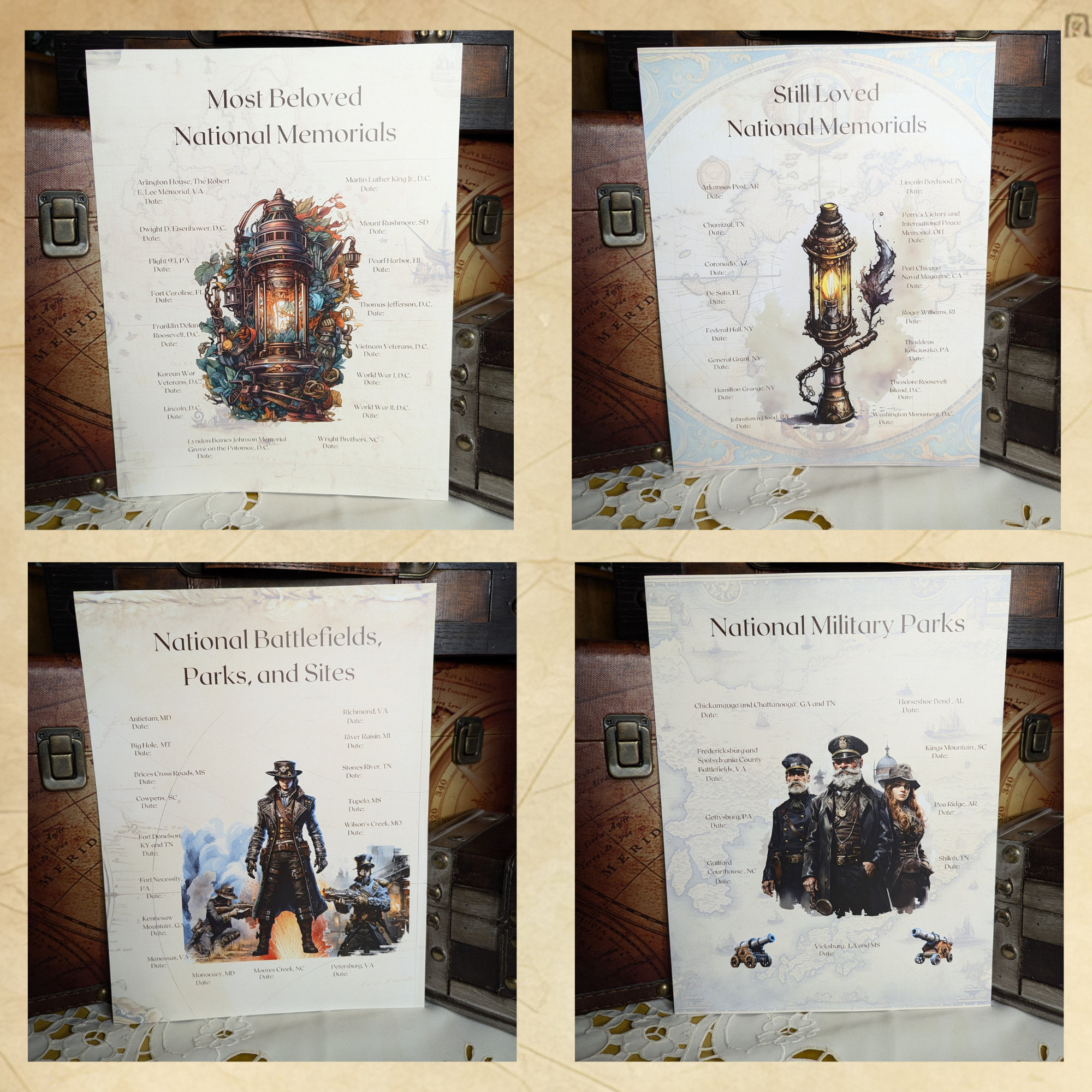 Entire National Park System Tracker / Log / Journal / Visited - Etsy