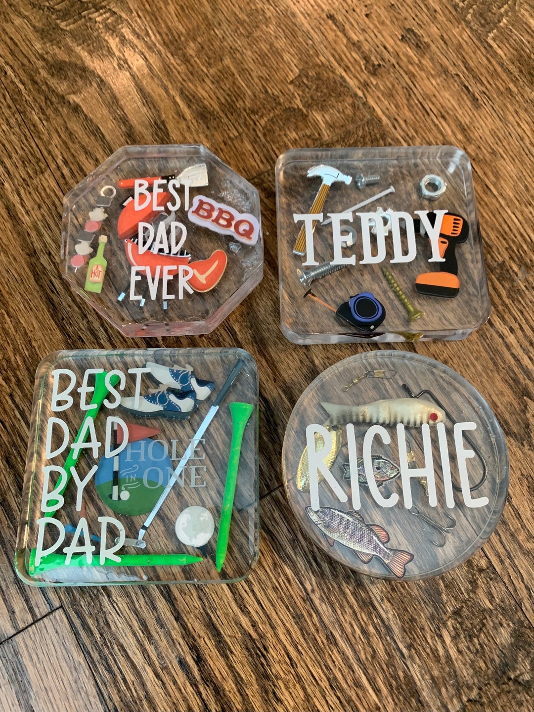 Fathers Day Coasters - Etsy