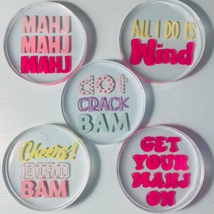 Mahjong Coasters - Etsy