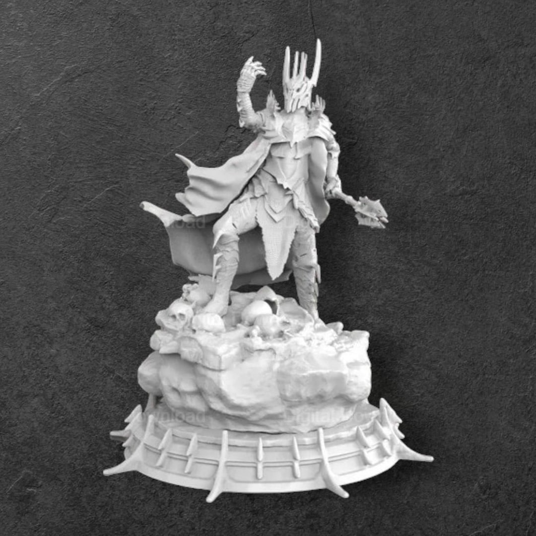 Lord of the Rings STL, Sauron STL, Sauron 3D Model, Sauron Figure ...