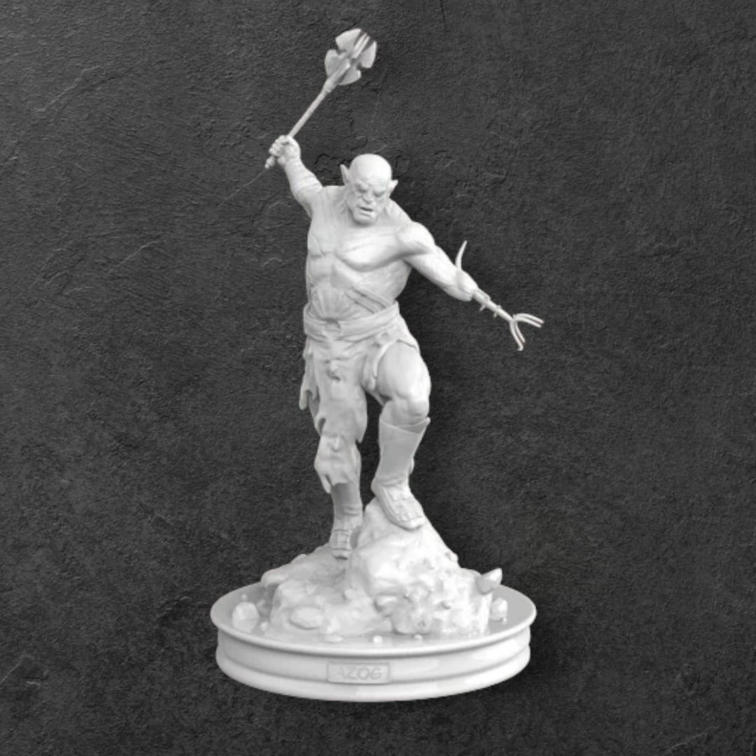 Lord of the Rings STL, Azog STL, Azog 3D Model, Azog Figure, Azog ...