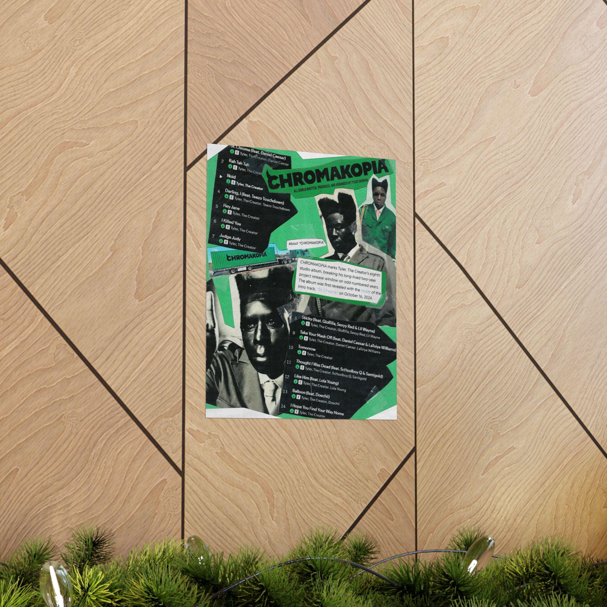Chromakopia Tyler the Creator Poster, Music Wall Art Print, Matte ...