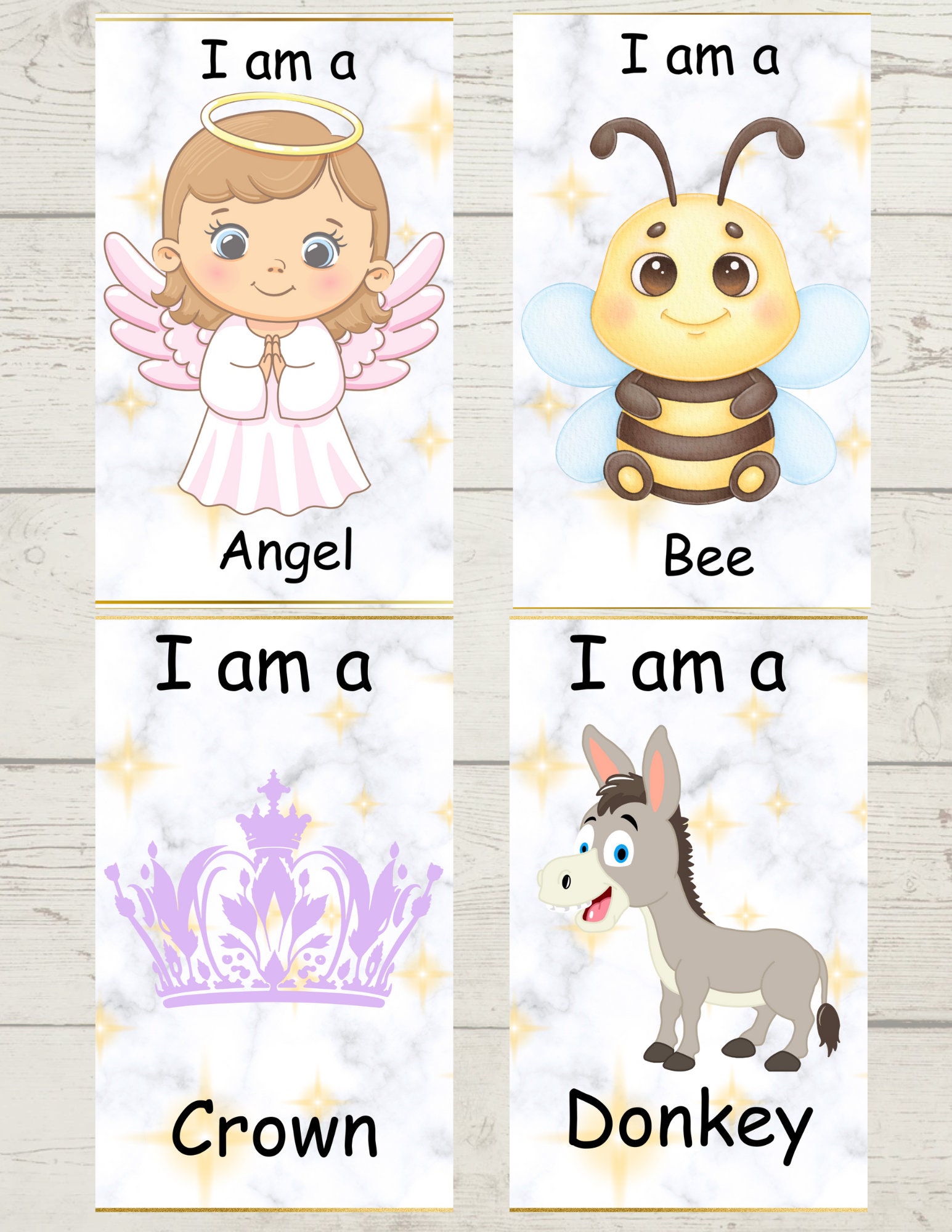 26 Word Cards Alphabet Early Learning Instant Download Fun Literacy ...