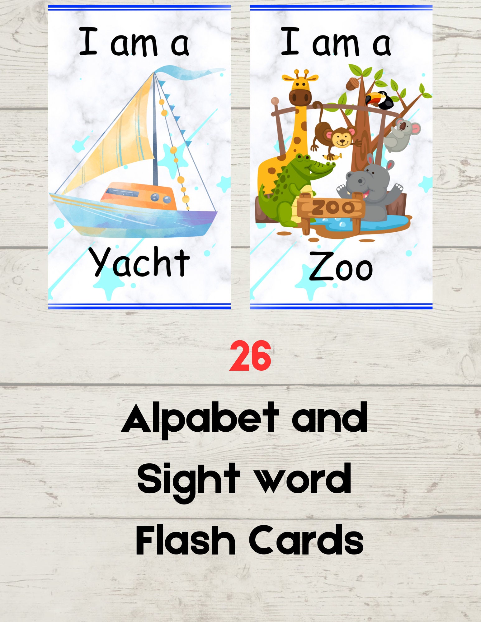 ABC Kids Flash Cards, Early Learning Years Alphabet Cards.enhance Early ...