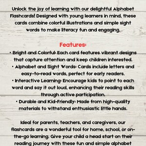 ABC Kids Flash Cards, Early Learning Years Alphabet Cards.enhance Early ...