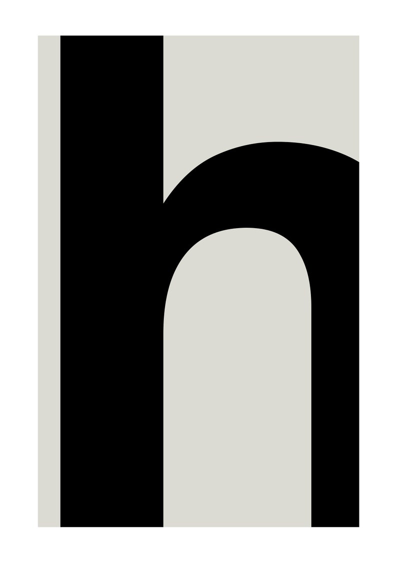 FGHIJ Helvetica Alphabet Letter Pdf - Etsy