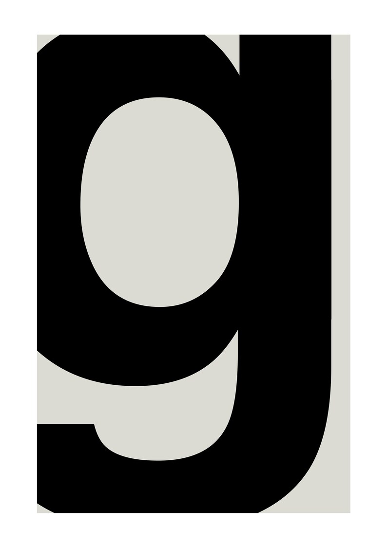 FGHIJ Helvetica Alphabet Letter Pdf - Etsy