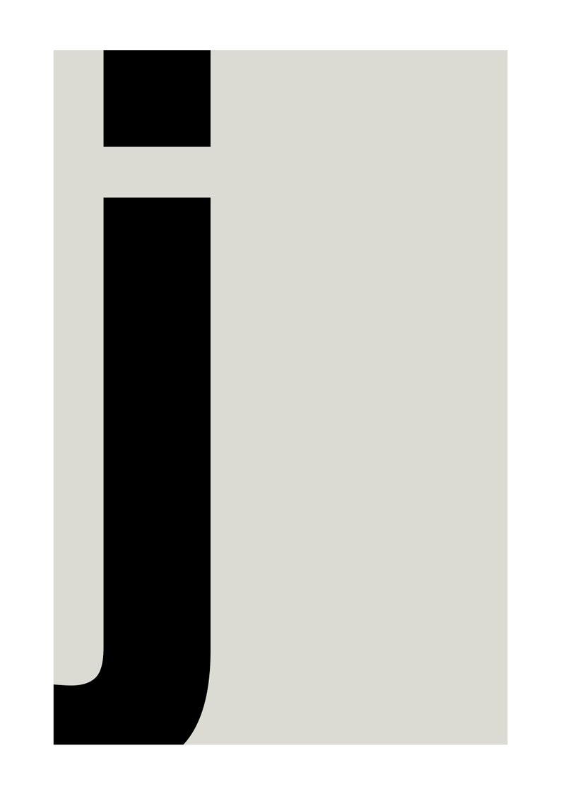 FGHIJ Helvetica Alphabet Letter Pdf - Etsy