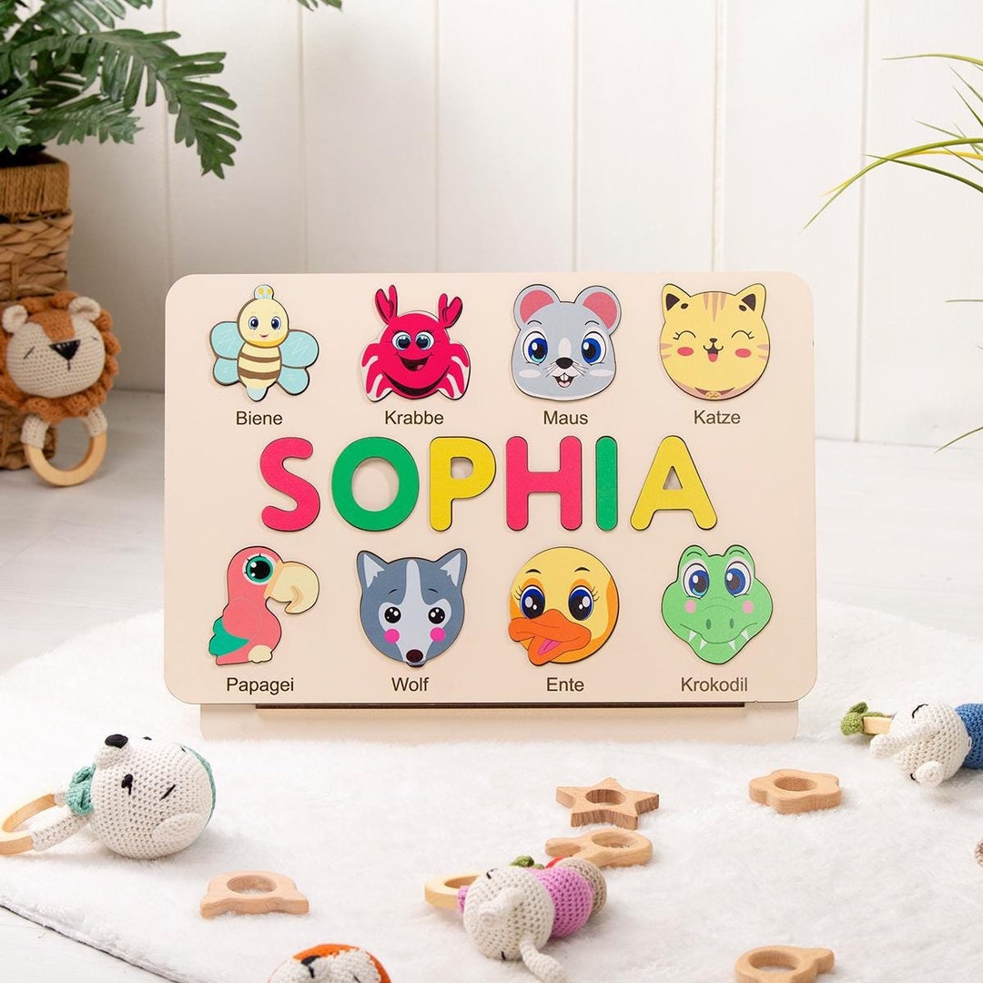 Personalized Baby Gifts Name Puzzle, Unique Baby Girl and Boy, Baby ...
