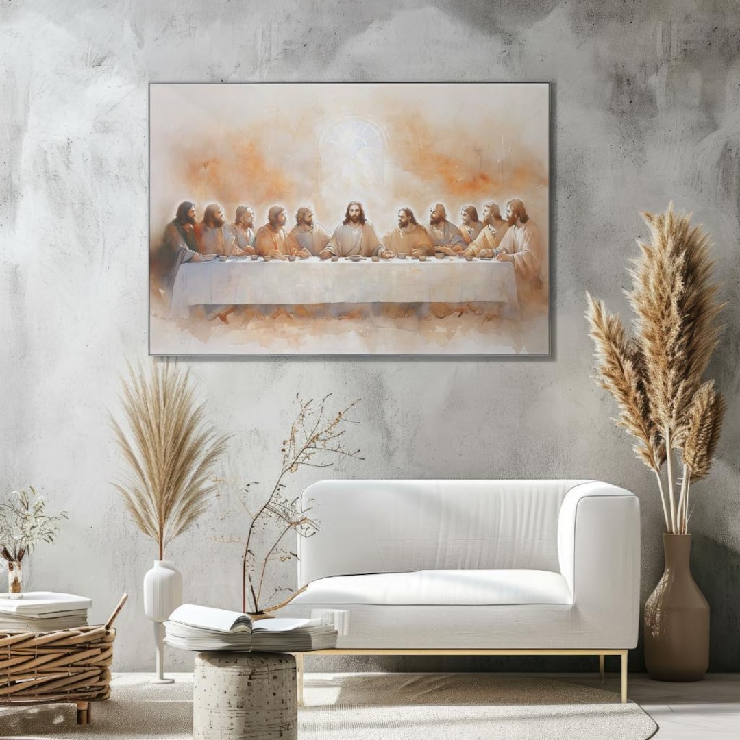 Last Supper Wall Art Tempered Glass Wall Art Last Supper the Last ...