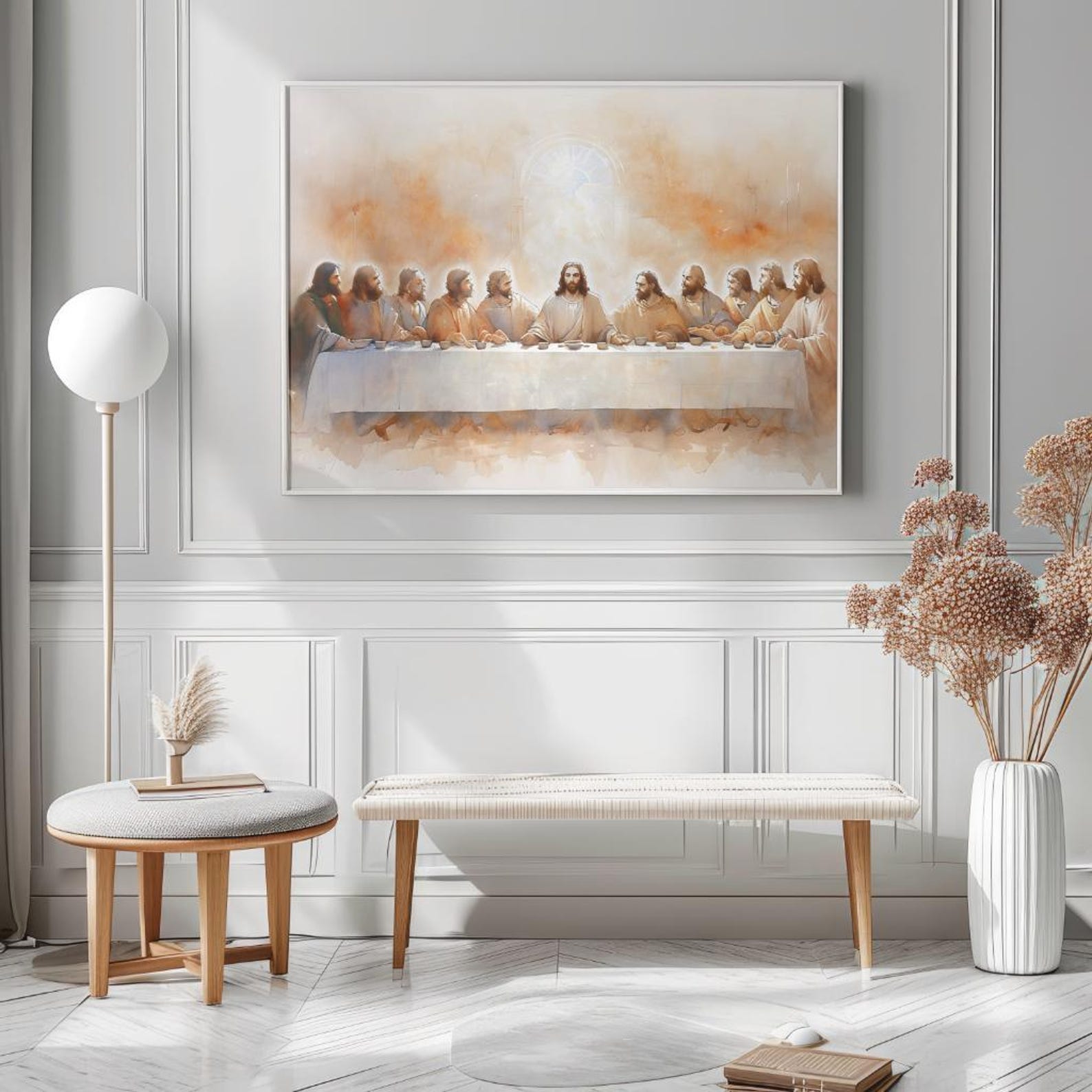 Last Supper Wall Art Tempered Glass Wall Art Last Supper the Last ...