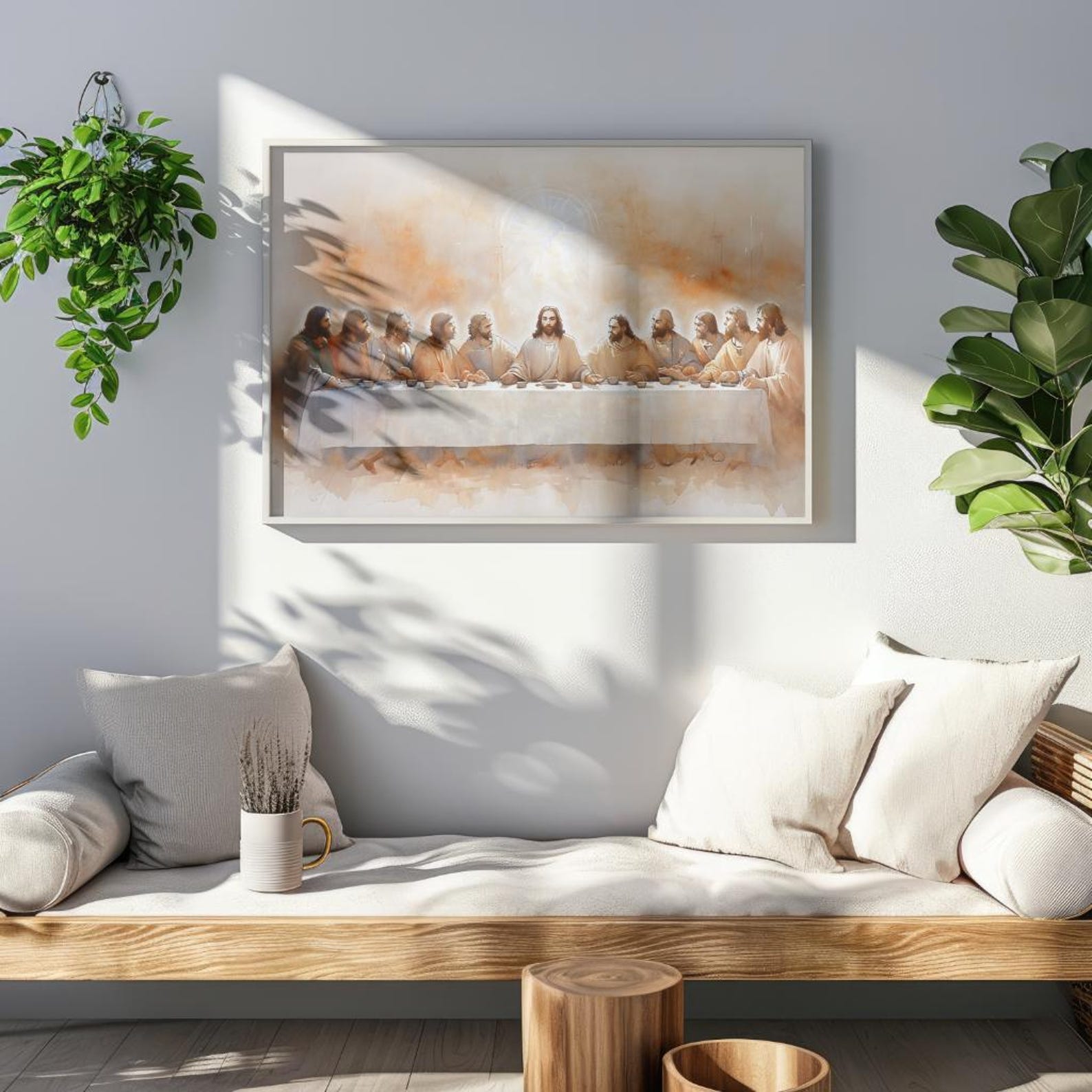 Last Supper Wall Art Tempered Glass Wall Art Last Supper the Last ...