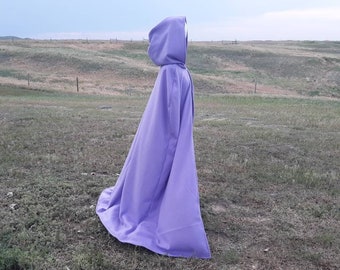 Violet Purple Halloween Hooded Cloak Renaissance Clothing | Etsy