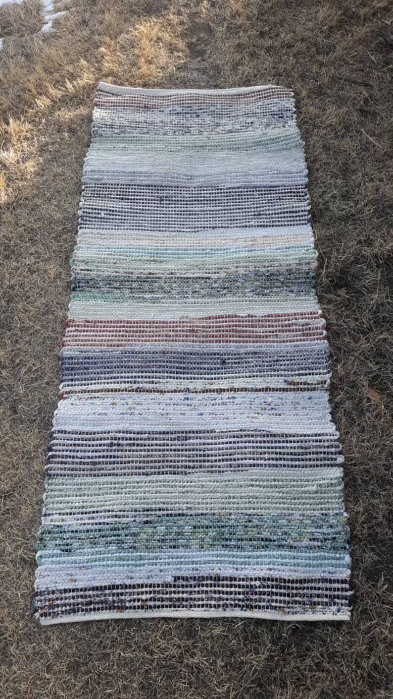 Rustic Rug Runner 58 X 24 Inches Hand Woven Farmhouse Country - Etsy