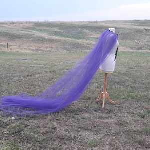 Purple Violet Cape Halloween Costume Hooded Cloak Renaissance Medieval ...