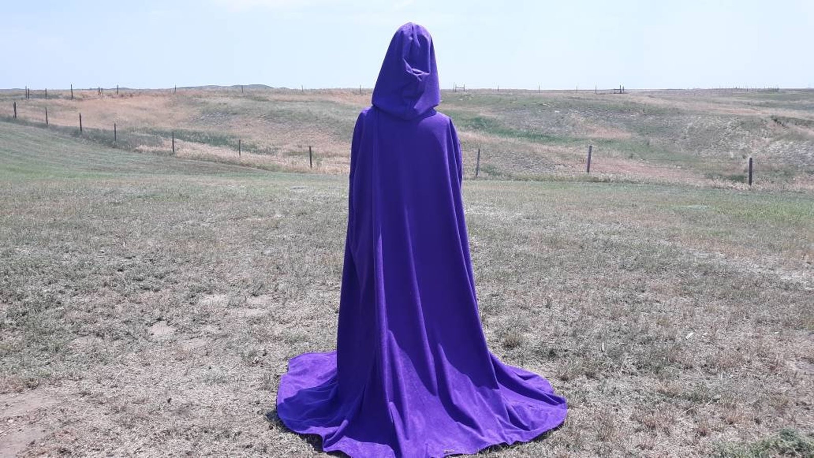 Violet Purple Halloween Hooded Cloak Renaissance Clothing | Etsy