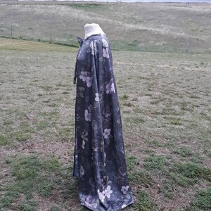 Silver Grey Cloak Satin Cape Renaissance Costume Wedding Cape Cosplay ...