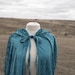Teal Turquoise Cloak Hooded Halloween Cape Trick or Treat Medieval ...