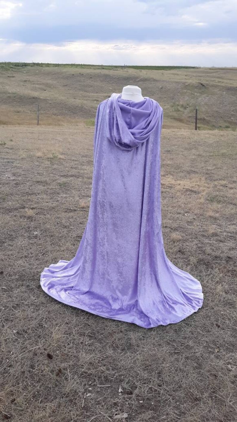 Purple Lilac Hooded Bridal Cloak Adult Halloween Costume - Etsy