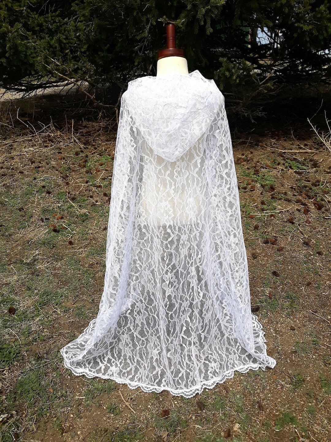 White Ivory Lace Flower Girl Child's Cape Kids Bridal Cape Children's ...
