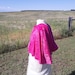 Hot Pink Velvet Bridal Capelet Hooded Wedding Cloak Fuscia Cape Adult ...