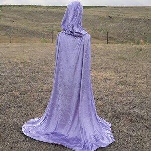 Purple Lilac Hooded Bridal Cloak Adult Halloween Costume - Etsy