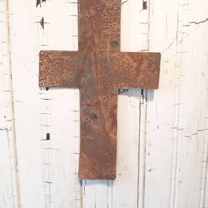 Rusty Tin Cross Antique Tin Upcycled From Barn Roof Rustic Primitive ...