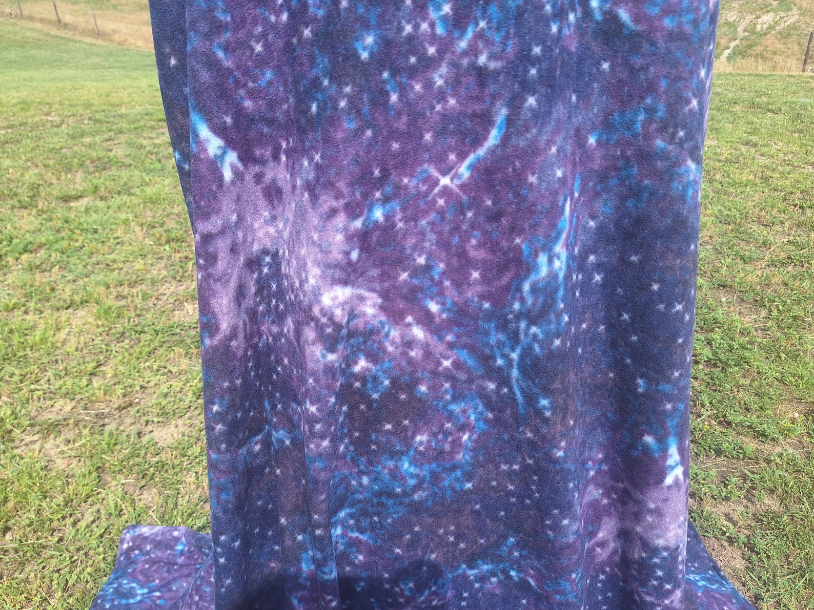 Purple Galaxy Fleece Hooded Cloak: Adult Halloween Costume - Etsy