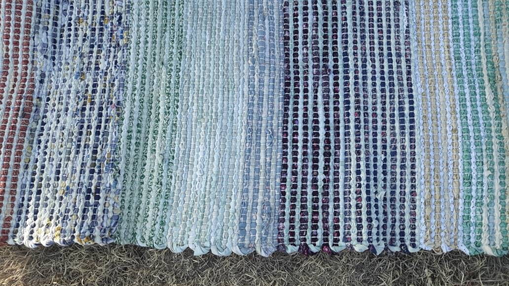 Rustic Rug Runner 58 X 24 Inches Hand Woven Farmhouse Country | Etsy