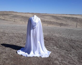 Hooded White Cloak - Etsy