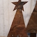 Christmas Trees Created Out of Antique Tin Set of 3 Rustic - Etsy