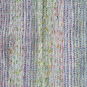 Pastel Rag Rug Hand Woven Rustic Farmhouse Decor 29 X 19 Primitive ...