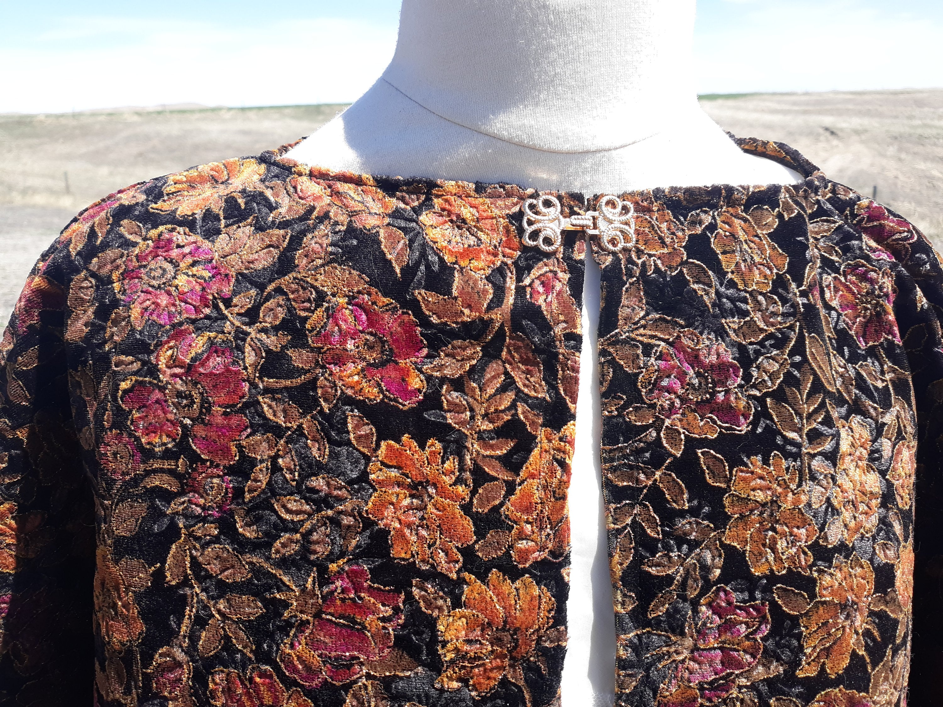Black Floral Capelet Adult Clothing Gothic Wedding Costume Velvet - Etsy
