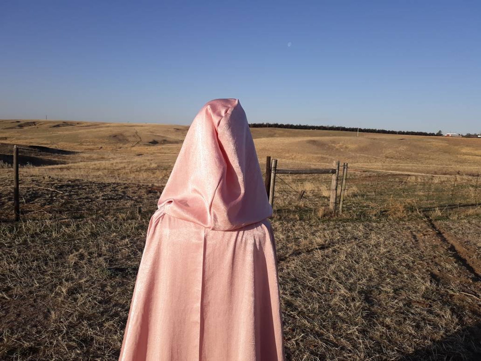 Dusty Pink Rose Satin Wedding Cloak Bridal Cape Handfasting - Etsy