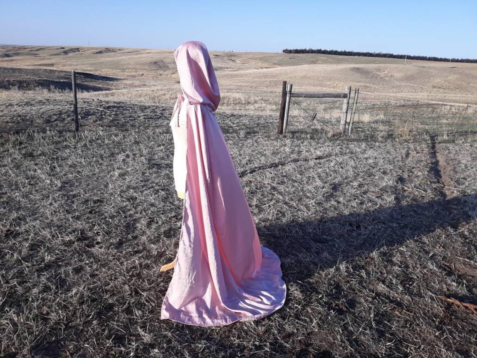 Dusty Pink Rose Satin Wedding Cloak Bridal Cape Handfasting - Etsy