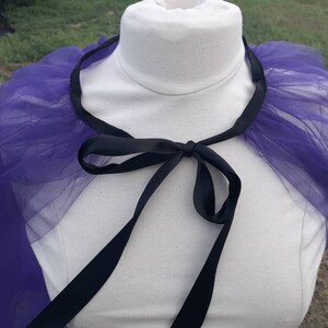 Purple Violet Cape Halloween Costume Hooded Cloak Renaissance Medieval ...