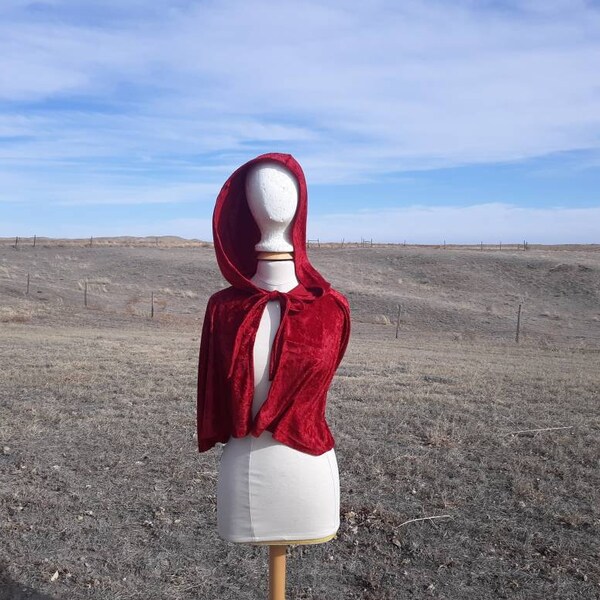 Gothic Red Riding Hood Costume - Etsy