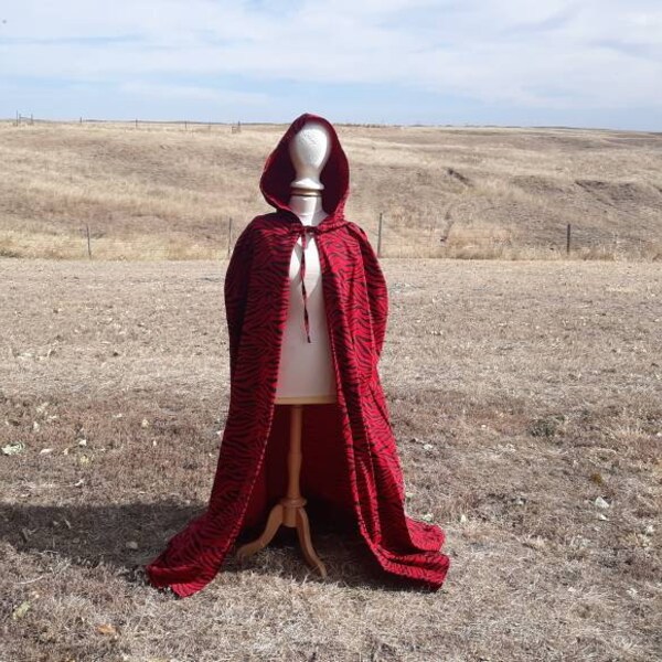 Black and Red Cape - Etsy