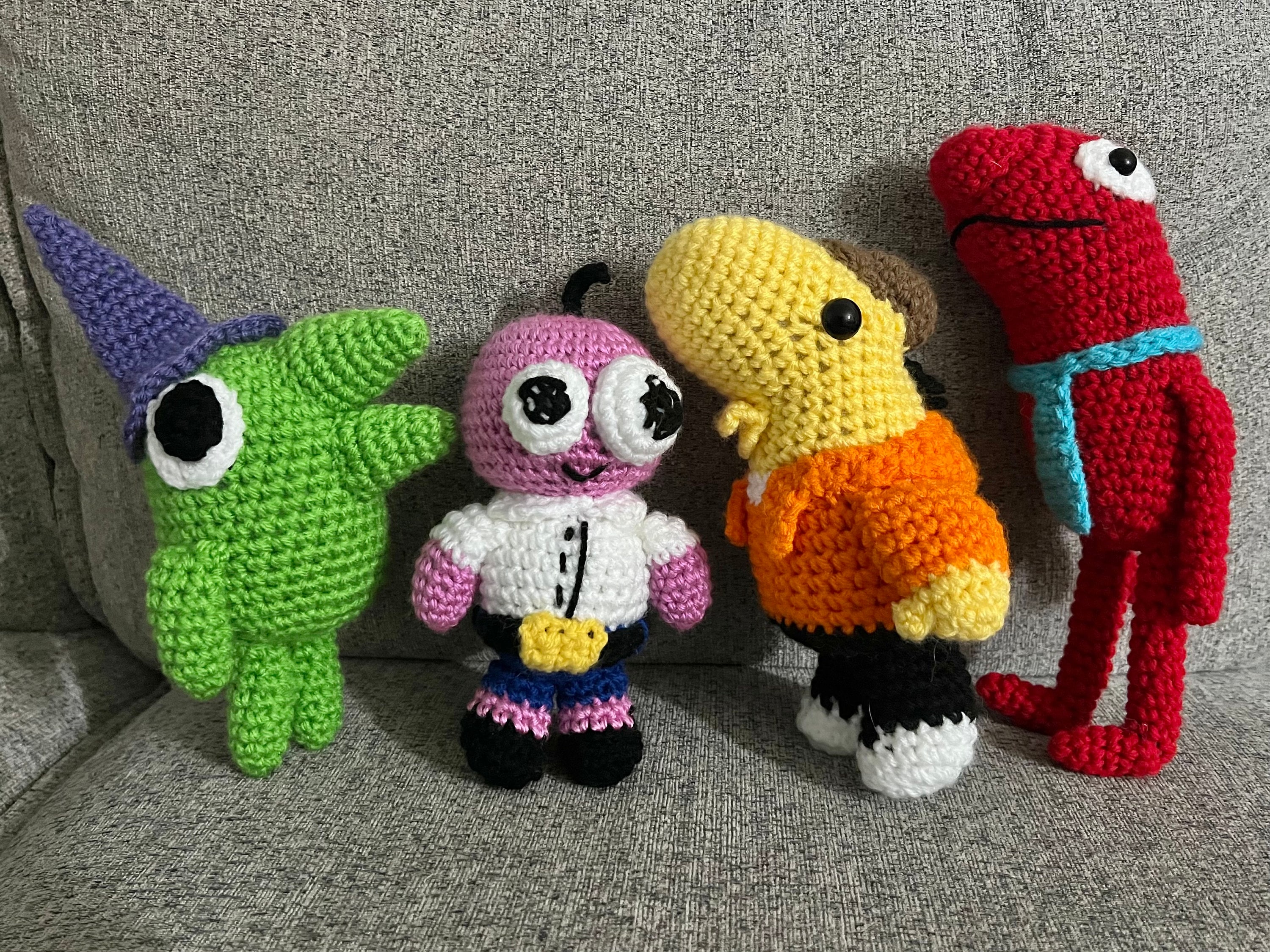 Smiling Friends Plushies Glep, Alan, Pim, Charlie Crochet Amigurumi - Etsy
