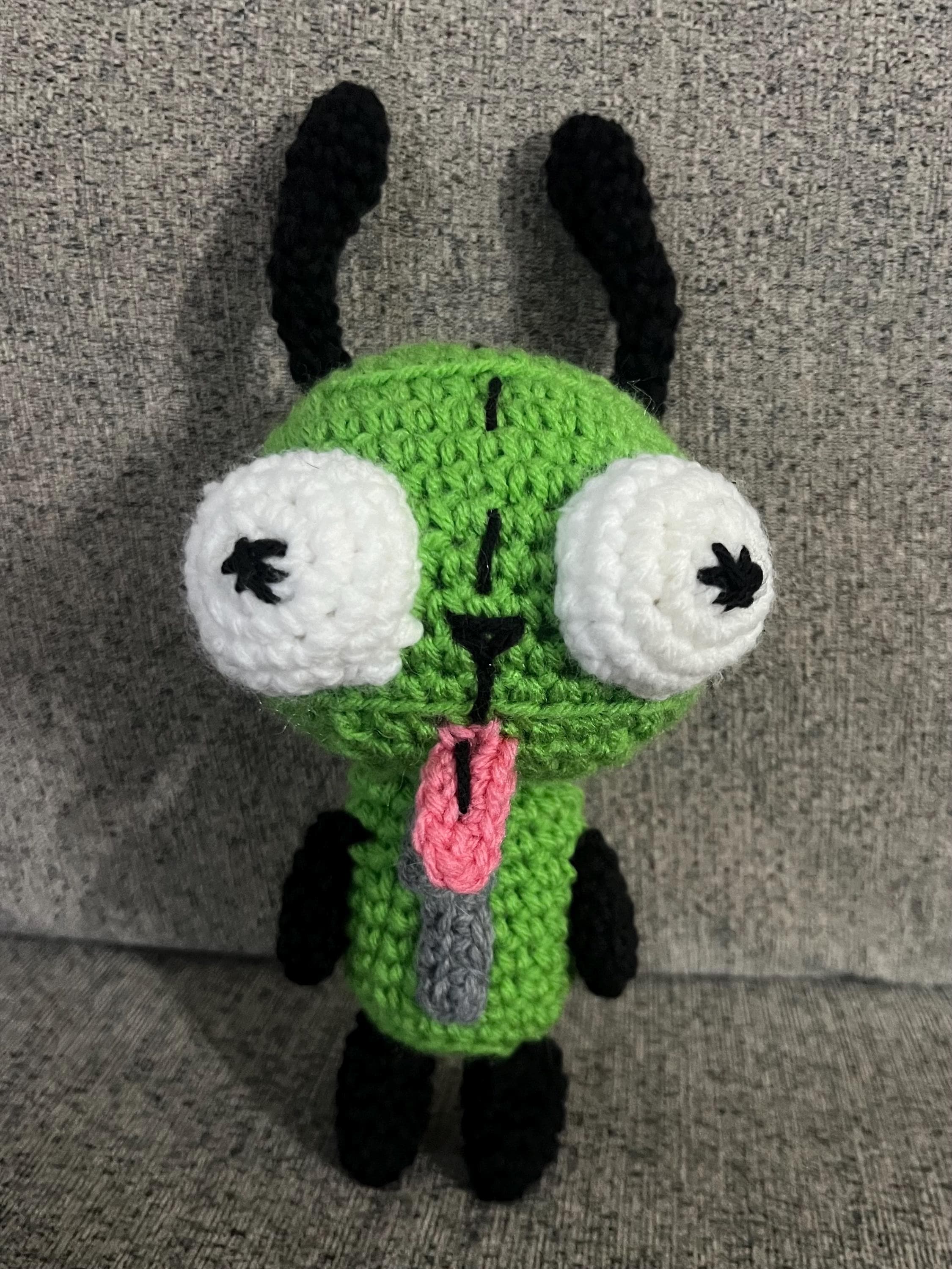Gir Invader Zim Inspired Amigurumi Crochet Plushie and Bucket Hat - Etsy