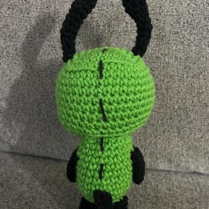Gir Invader Zim Inspired Amigurumi Crochet Plushie and Bucket Hat - Etsy