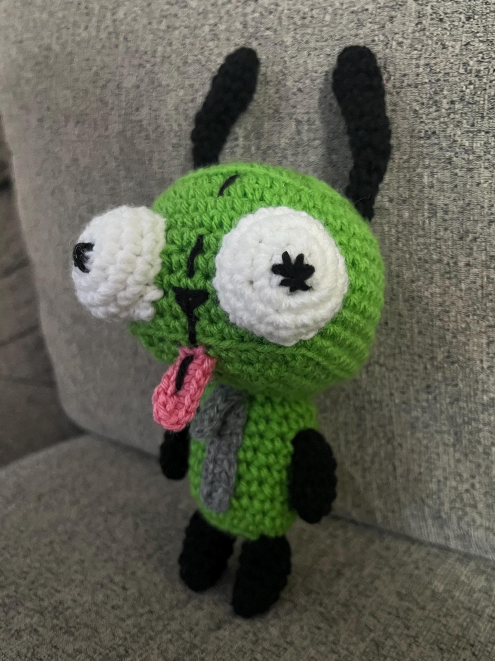 Gir Invader Zim Inspired Amigurumi Crochet Plushie and Bucket Hat - Etsy
