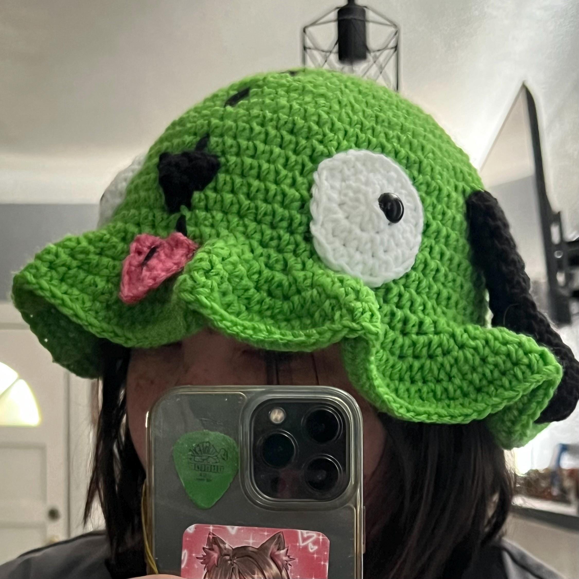 Gir Invader Zim Inspired Amigurumi Crochet Plushie and Bucket Hat - Etsy