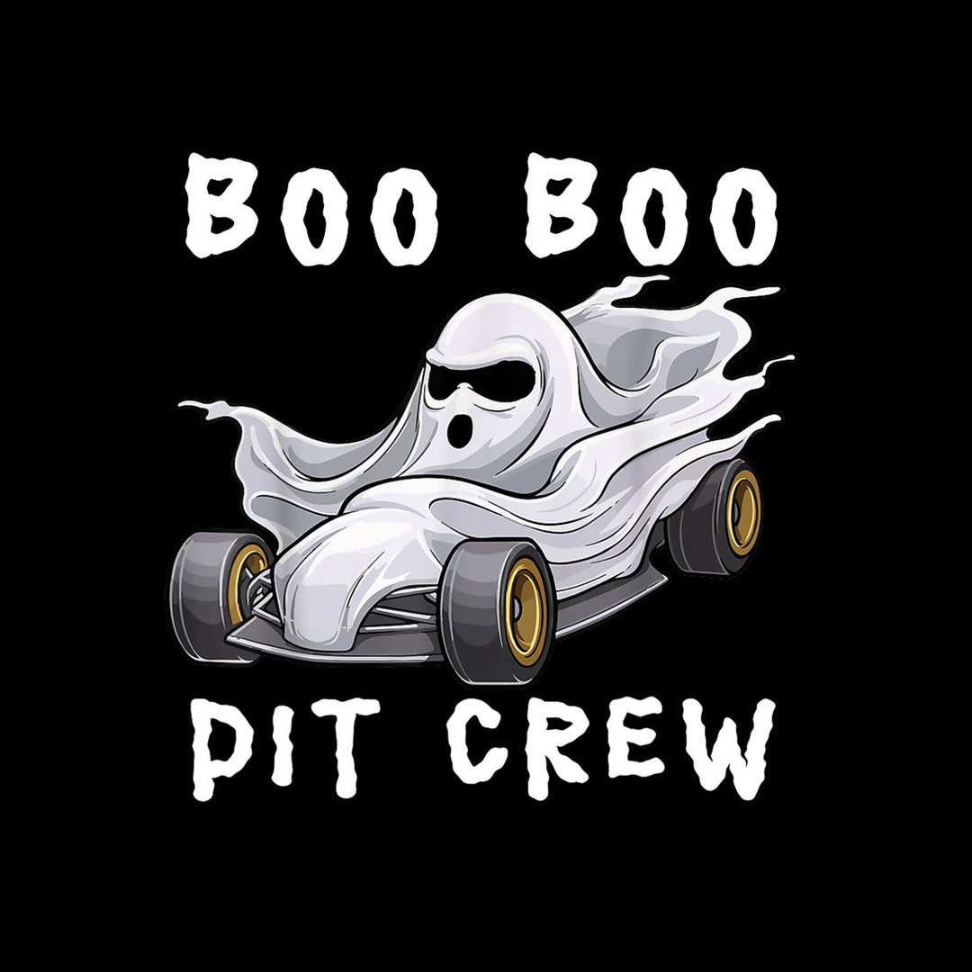 Halloween Race Car Party Racing Ghost Boo Matching Pit Crew Digital PNG ...